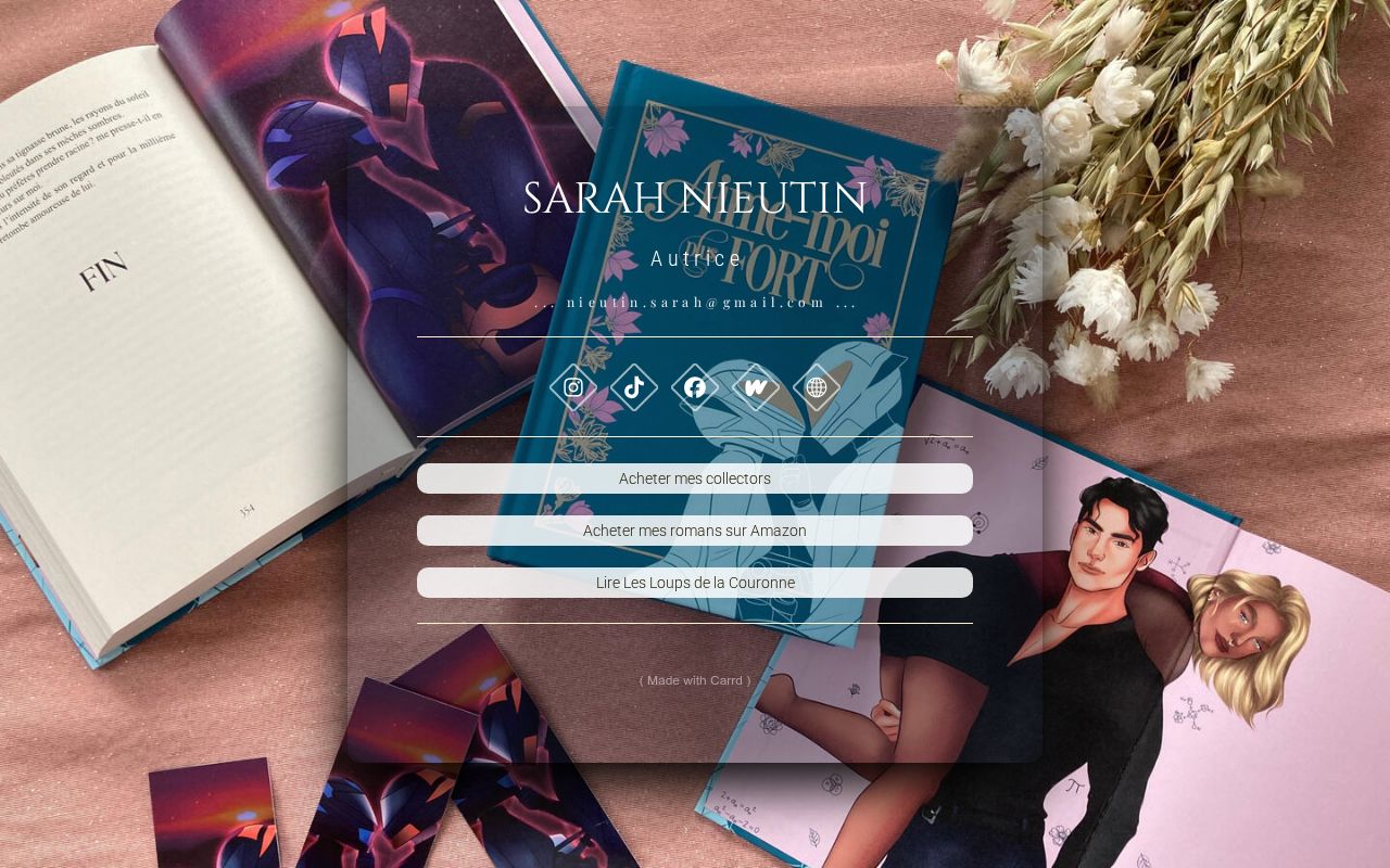 Sarah Nieutin Autrice